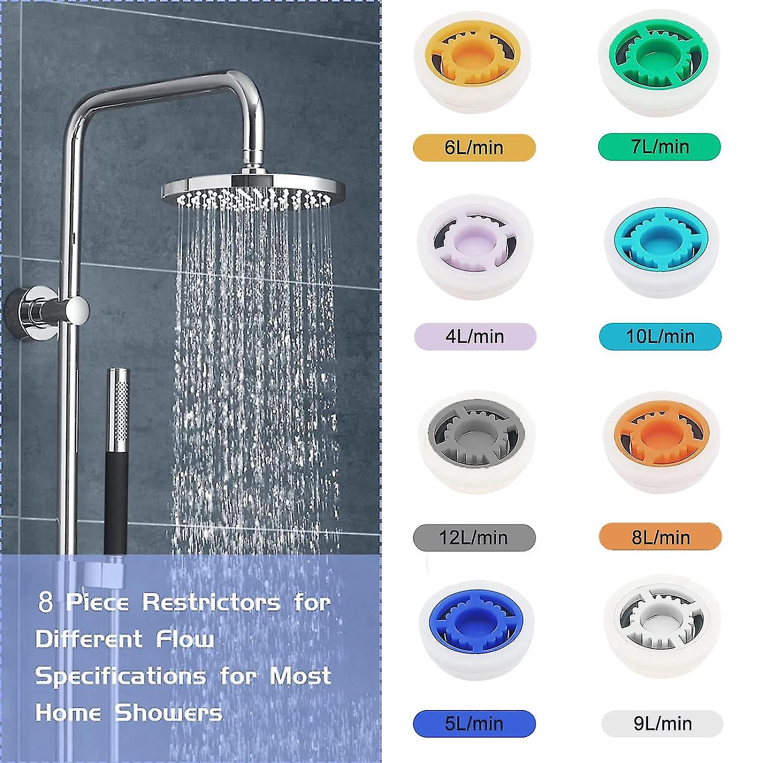 Set Of 11 Shower Shower Flow Restrictor, Saving Insert, Flow Restrictor ...