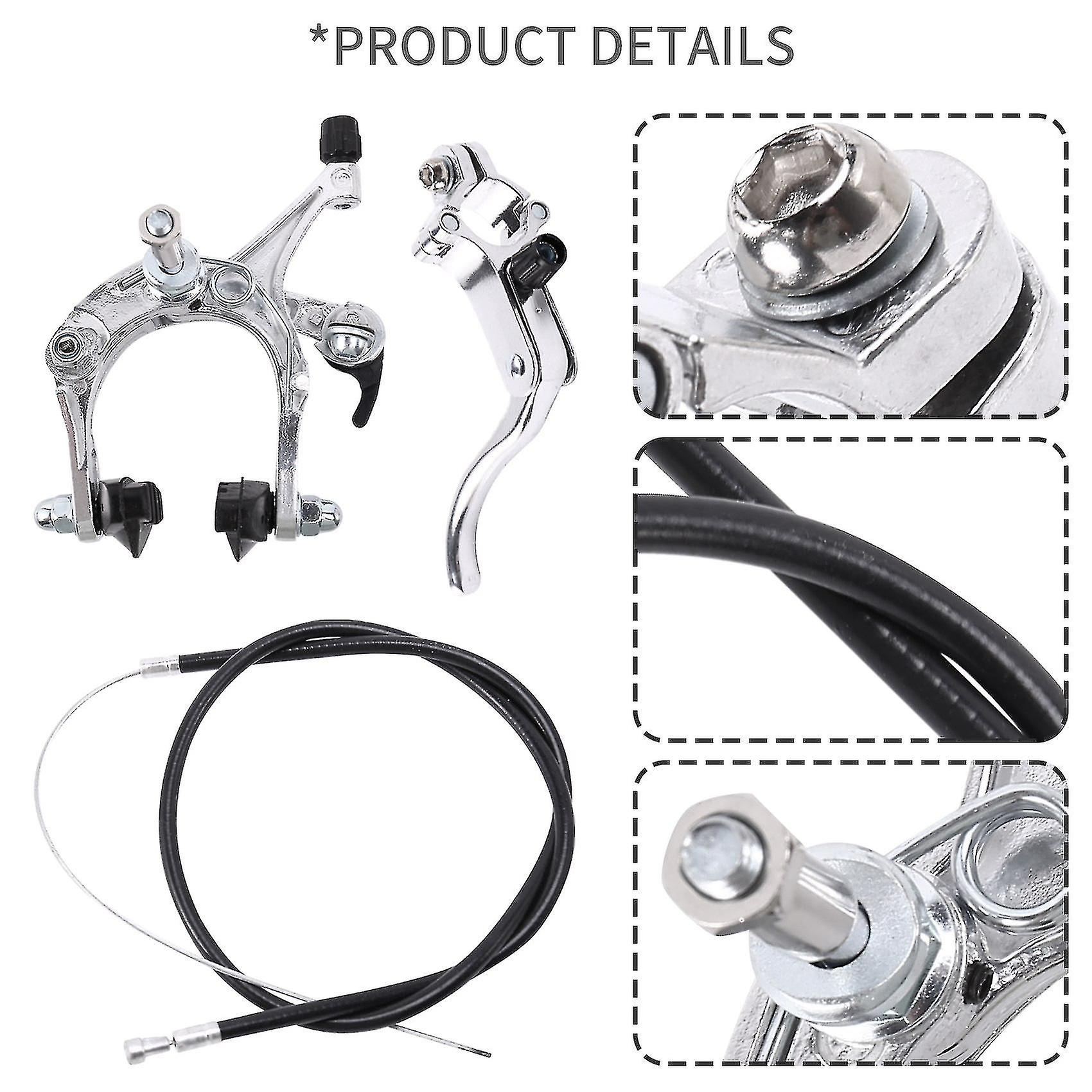 Front Fixie Road Bike Cruiser Brake Set Bike Brake Kit Bike Caliper ...
