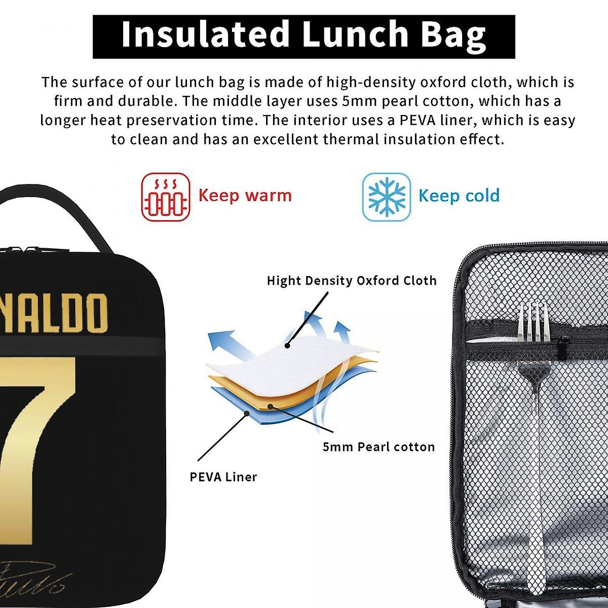 Cr7 Cristiano Ronaldo Insulated Lunch Bags Thermal Bag Lunch Boxes ...