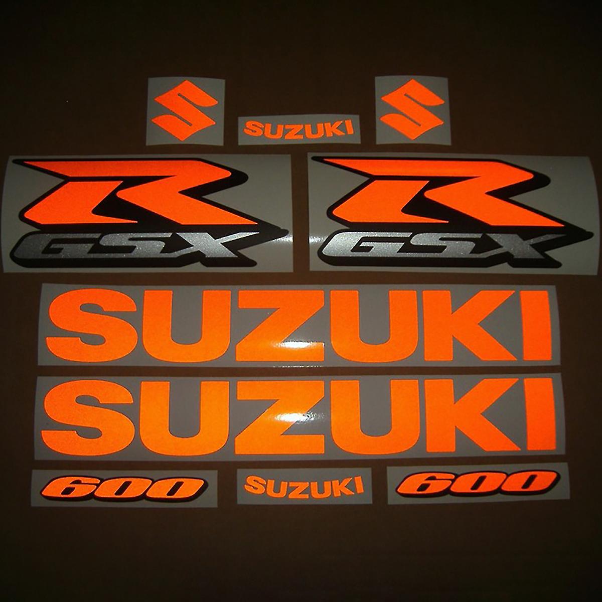 For Suzuki Gsxr 600 Stickers Decals Tank Logo Set Helmet Emblem Vinyl ...