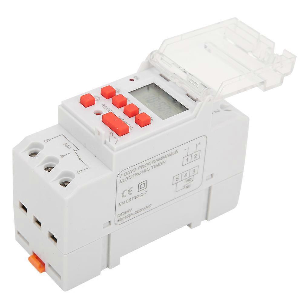 Dc 24v 30a Weekly 12 24hrs Timer Switch Lcd On Off Control Programmable Time Relay Fruugo Uk