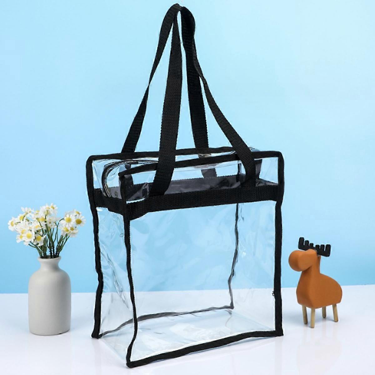 BD-Clear Bags Stadium Approved Clear Tote Bag with Zipper Closure ...