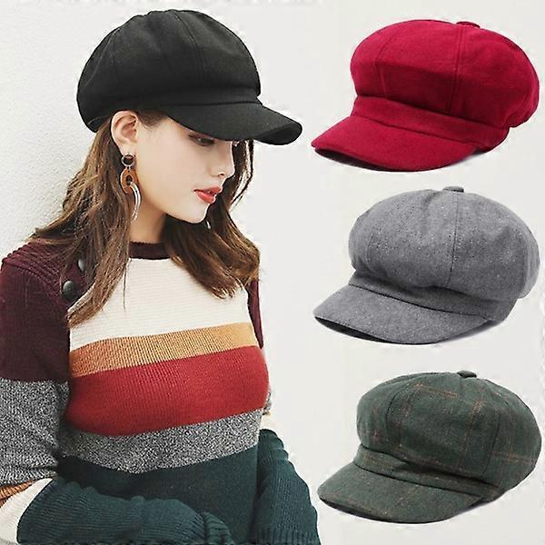 Octagonal Cap Hats Painter Newsboy Caps Ladies Berets | Fruugo UK