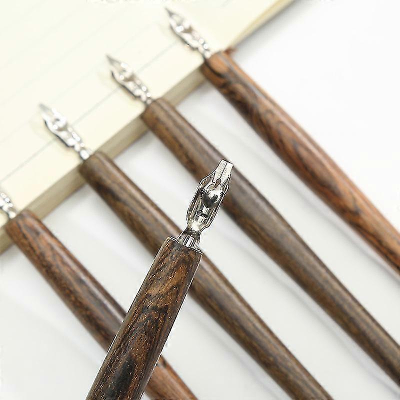 Calligraphy Pens Set -wooden Dip Pen Handcrafted Calligraphy Set 5 Pcs ...