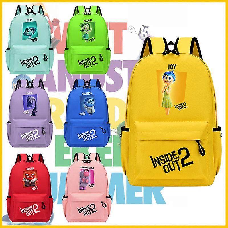 Inside Out 2 Cartoon Backpack for Children Students | Fruugo UK