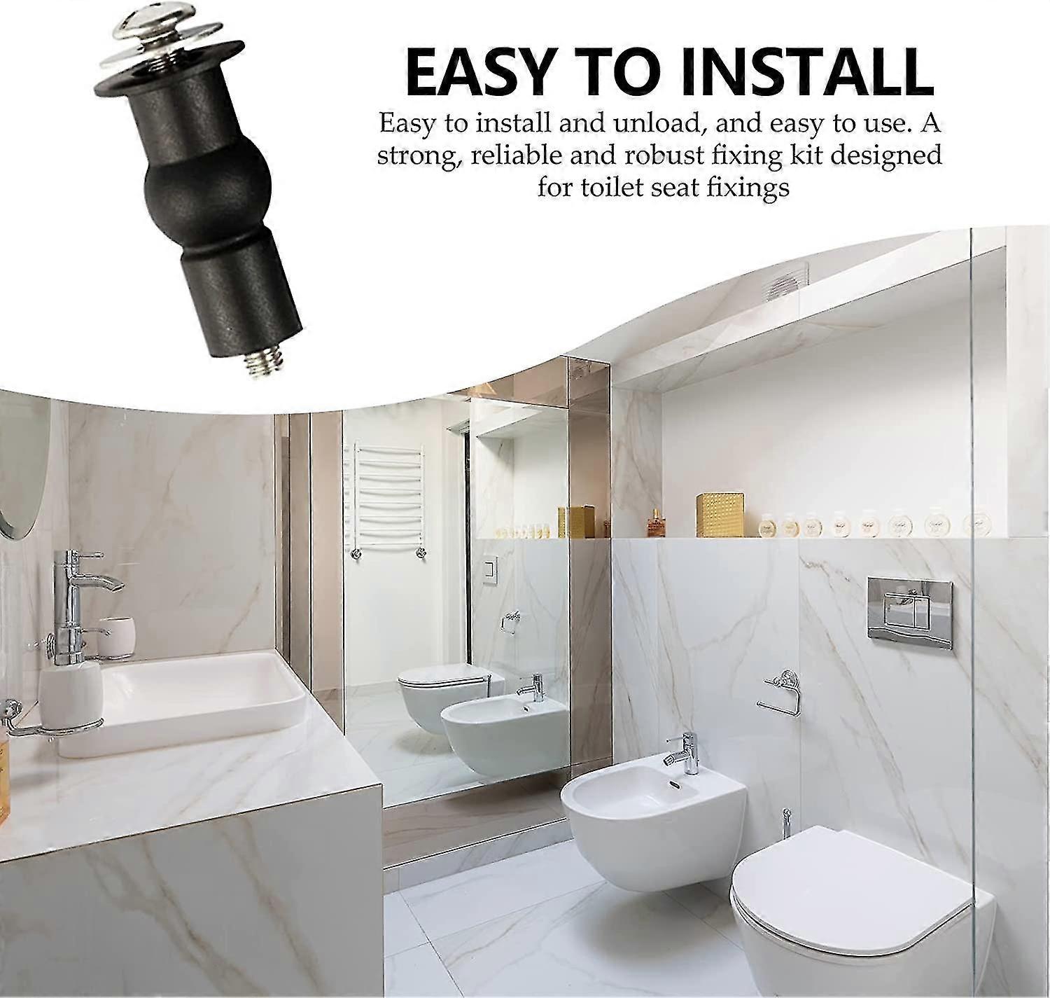 Toilet Seat Fixing Screws,rubber Expansion Bolts Fixings, 6 Pcs(m5 ...