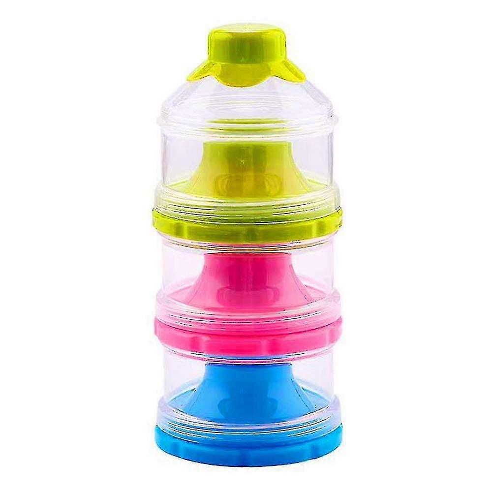 3-layer Formula Dispenser Portable Milk Powder Compartment Container ...