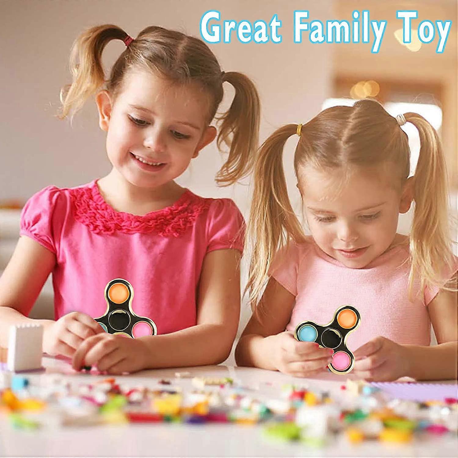 Pop Fidget Spinner, Simple Sensory Fidget Spinner Toy Push Pop Bubble ...