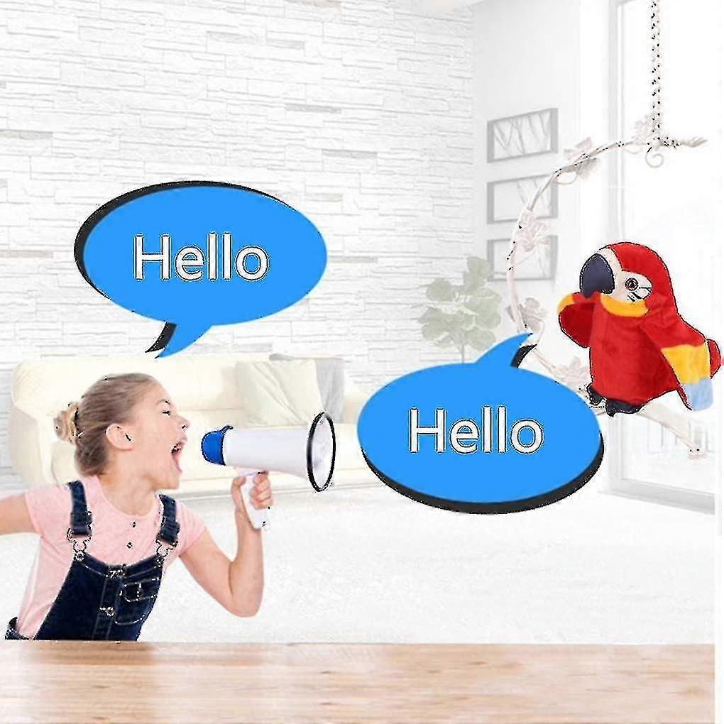 Plush electric toy gift parrot bird learns to talk and sing children ...