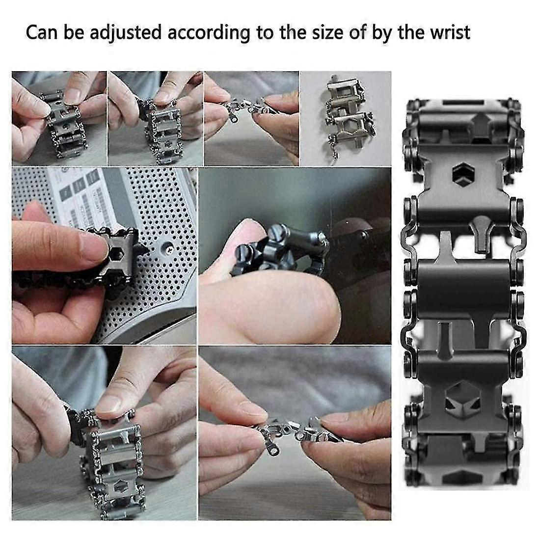 Multifunctional Tool Bracelet 29 In 1 Stainless Steel Outdoor Survival ...