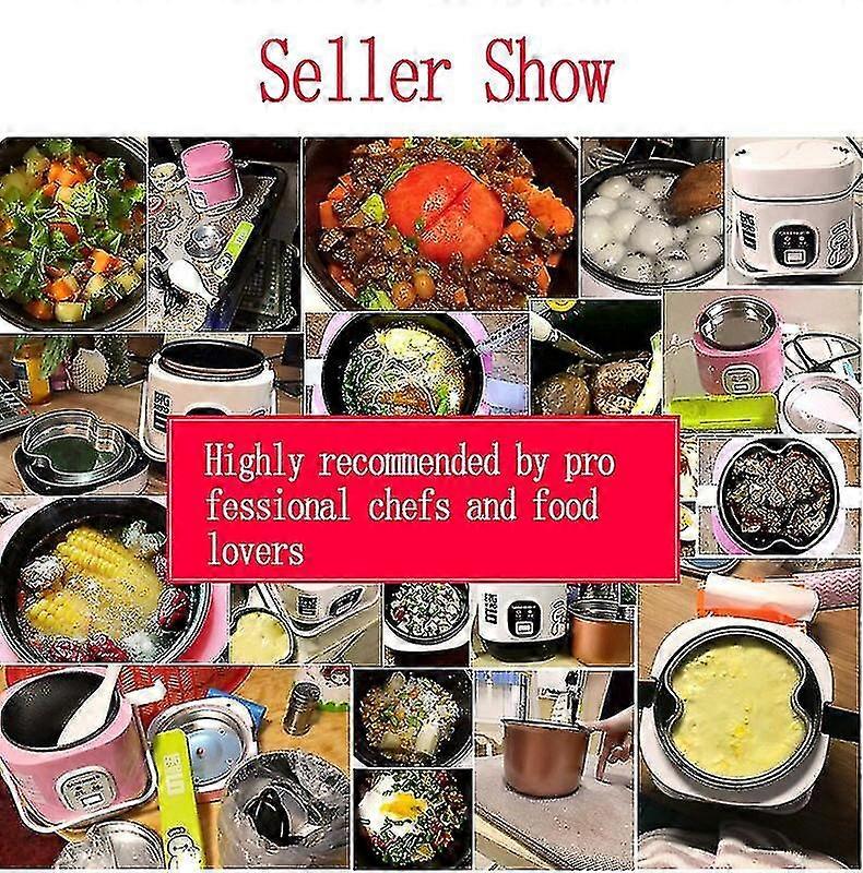 1.2l Mini Rice Cooker 2 Layers Steamer Multifunction Cooking Pot ...