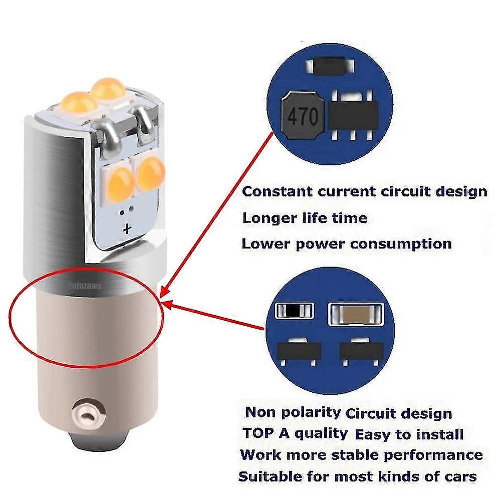 2pcs H21w 64136 Super Bright Led Car Backup Reverse Light Rear Fog Lamp ...