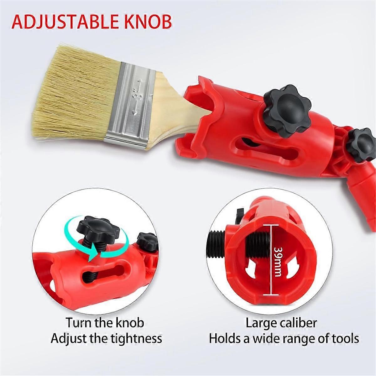 Paint Brush Extender Multi-Angle Paint Brush Extension Pole Kit ...