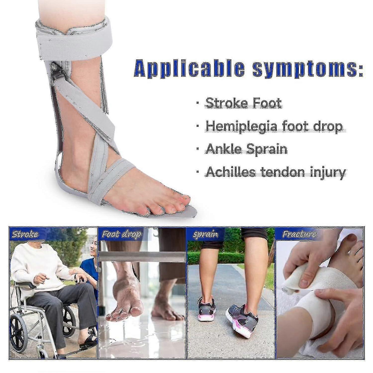 Afo Brace Lightweight Ankle Foot Orthosis Foot Drop Brace Afo ...