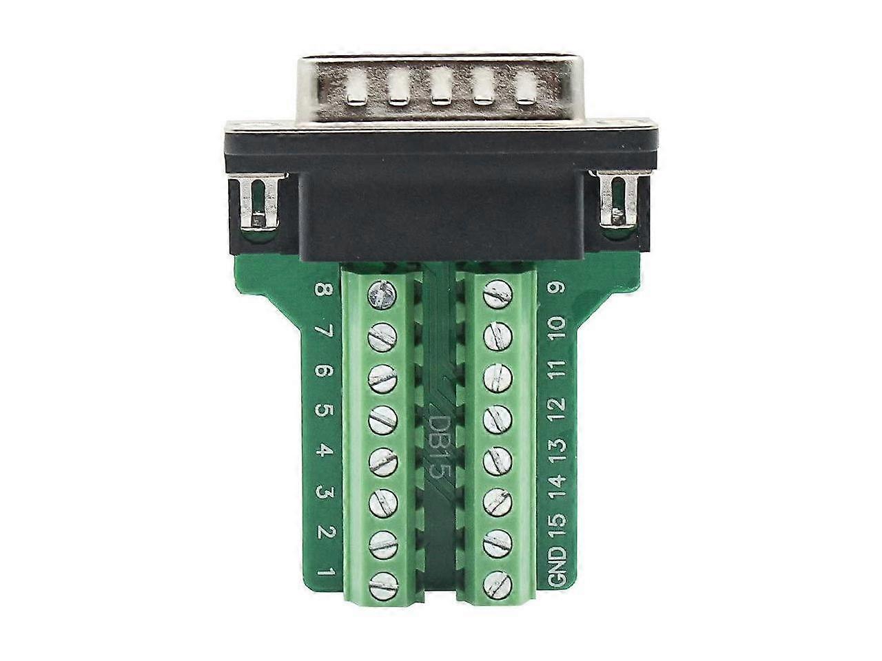 DB15 Breakout Connector Male Adapter 15-pin Port Adapter to Terminal ...