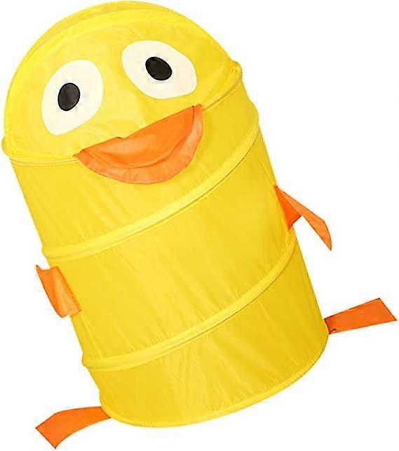 Folding Laundry Bucket Cartoon Duck Kids Toy Container Laundry Hamper ...