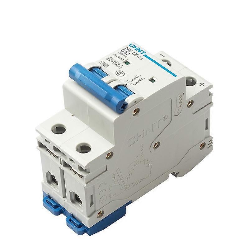 CHINT NB1Z-63 2P DC Circuit Breaker DC MCB Circuit breaker 12V 24V 220V ...
