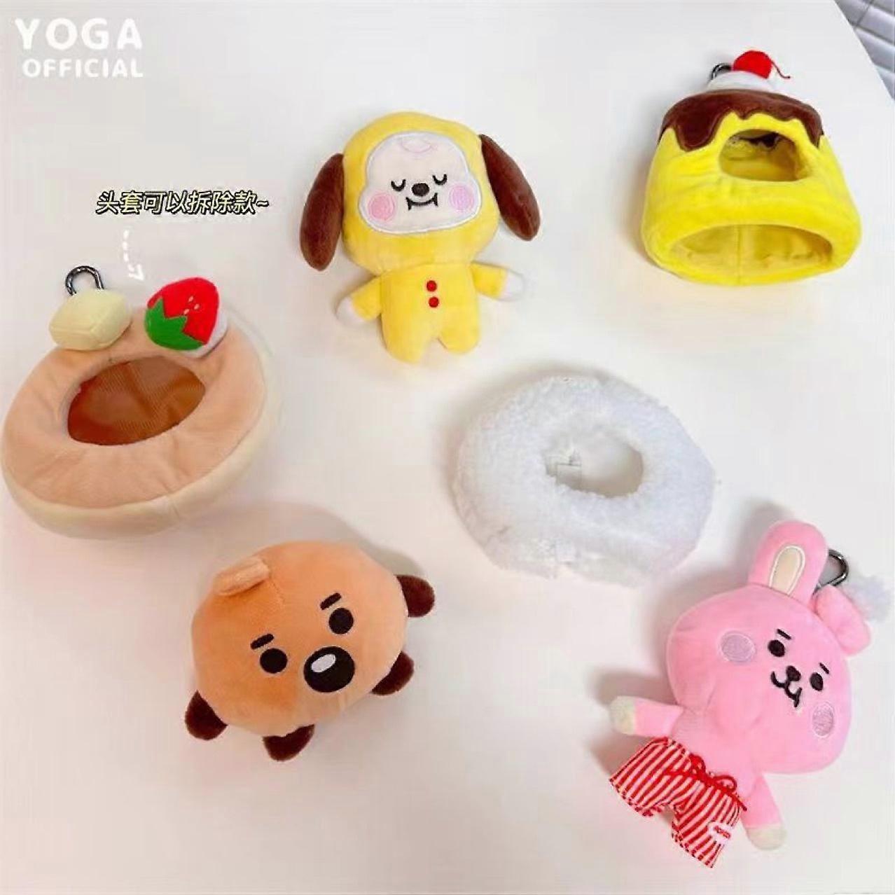 10CM Kawaii Line Friends Bt21 Cartoon Shooky Cooky Chimmy Rj Plush ...