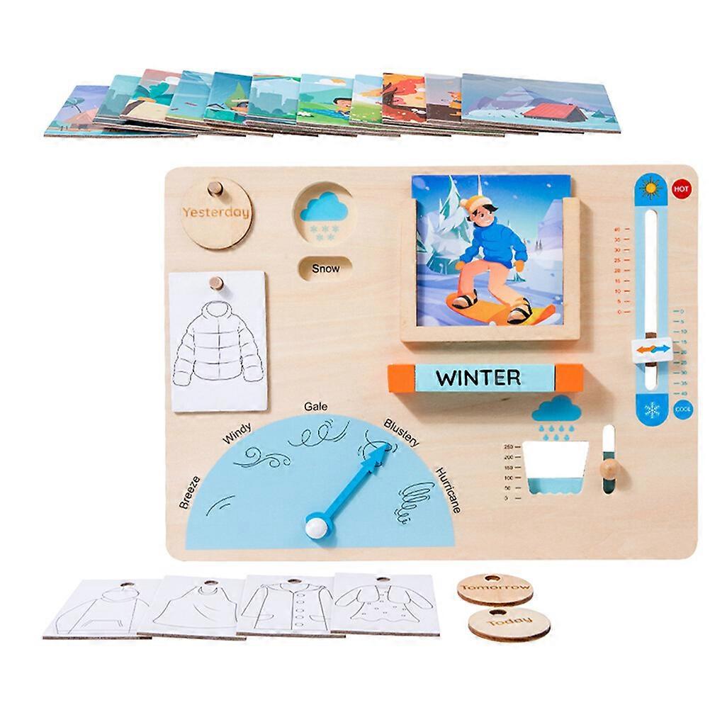 1 Set Weather Learning Board Games Weather Station Toy Weather Board ...