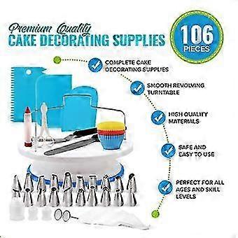 DIY Cake Decorating Tool set 106pcs Baking Supplies Set StainlSteel ...