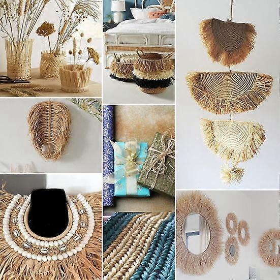 1 Roll Straw Braided Thread Tear-resistant Strong Toughness Flexible ...