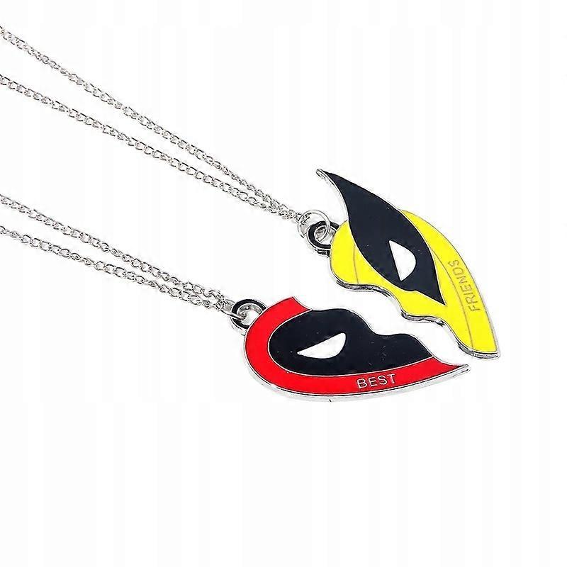 Deadpool And Wolverine 2x Necklace Pendant Best Friends X-men Marvel ...