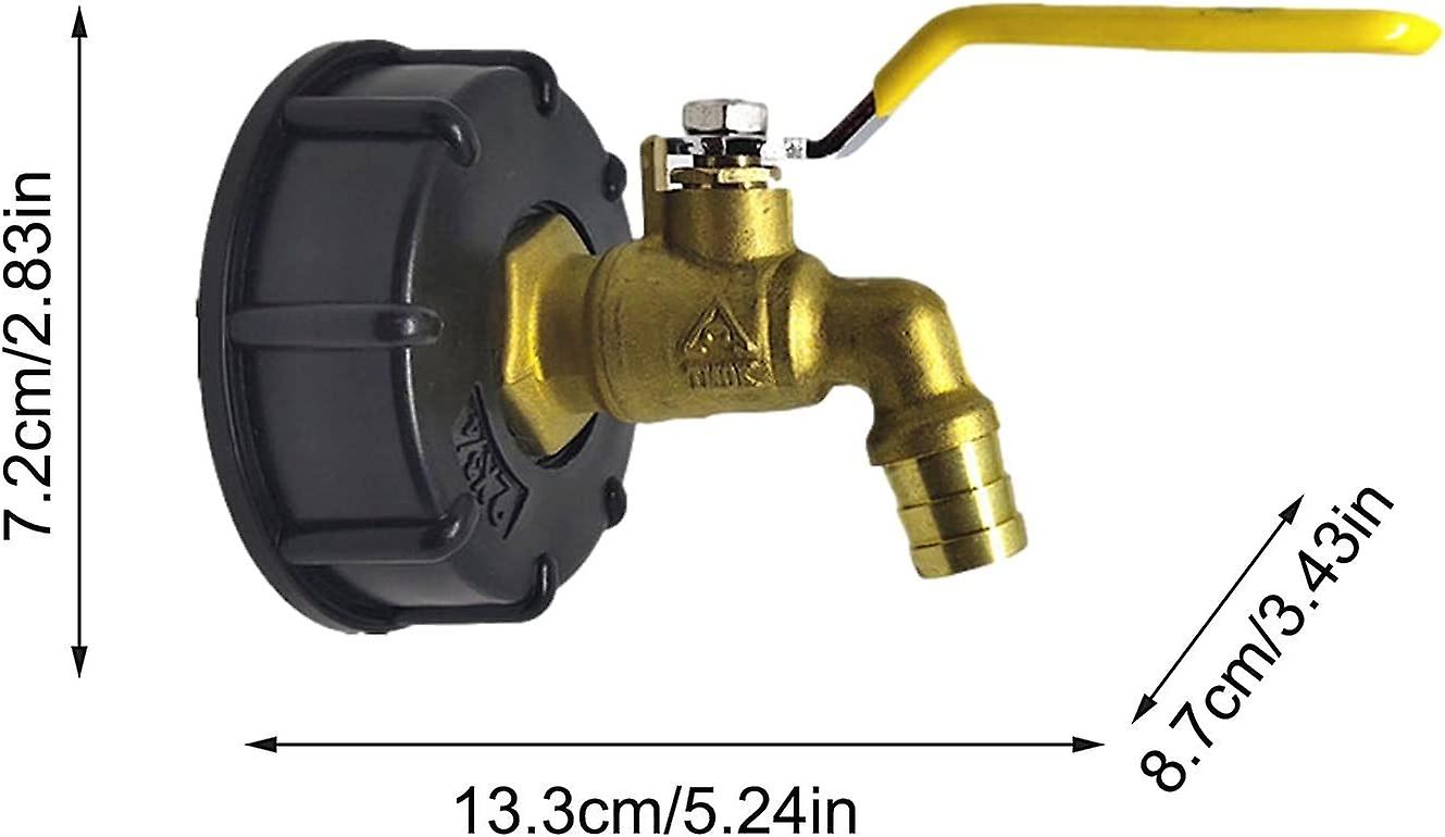 2024 Ibc Tank Adapter 3/4'' S60x6 Brass Tap Valve Hose Connector Ton ...