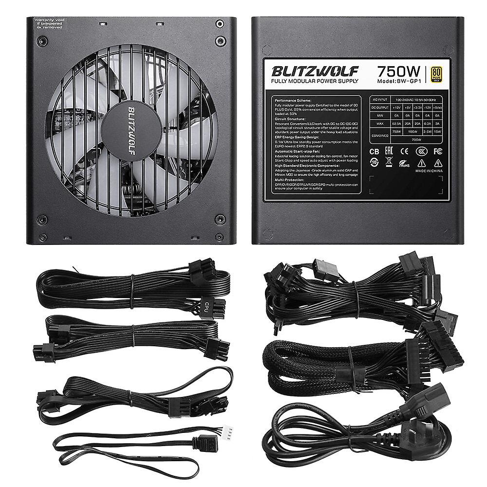 550/750W atx fully modular power supply 80plus gold certified with argb ...
