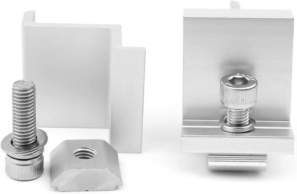 Solar Module Holder End Clamp Kit. Solar Panel Edge Clamp Brackets ...