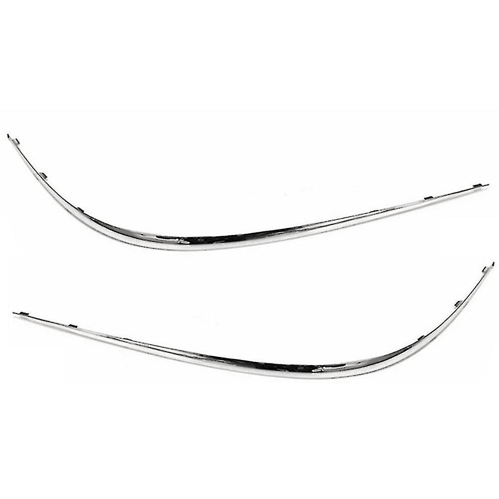 1 Pair Front Bumper Chrome Strip Trim Molding For Mercedes W211 E320 ...