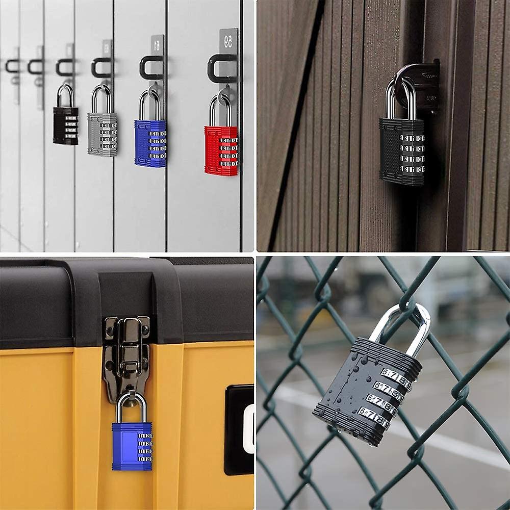 Locker Locks With Code, 4 Digit Waterproof Combination Lock For Gym ...