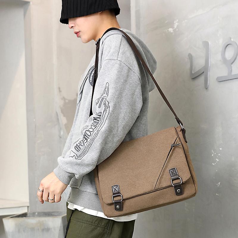 Men's Convenient Shoulder Bag New Canvas Large Capacity Messenger Bag ...