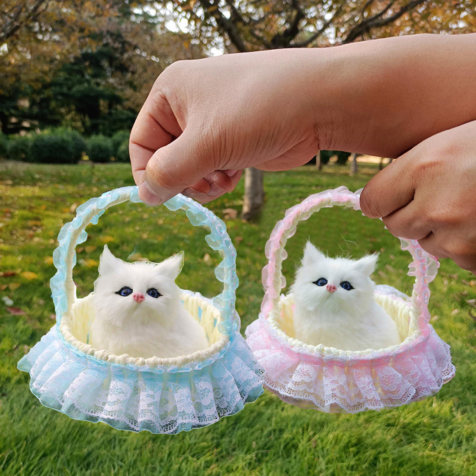 Simulation Cat Model Vivid Sounding Kitten Doll Lovely Miniature ...