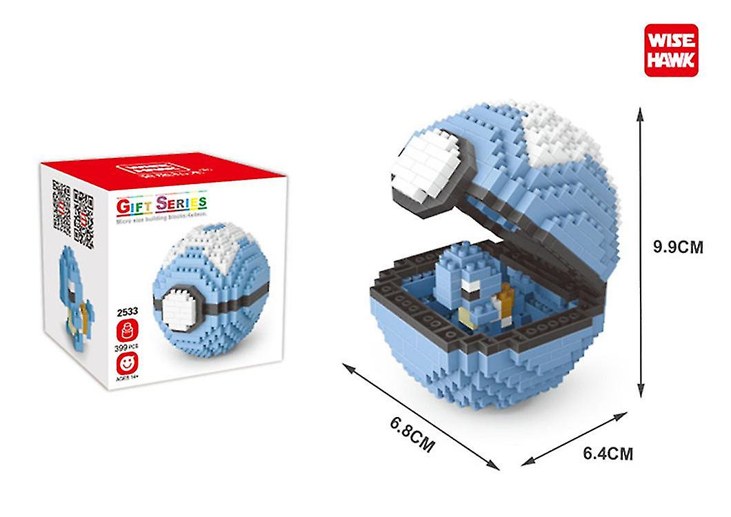 Pokemon Building Blocks Poke Ball Pikachu Bricks Anime Mini Action ...