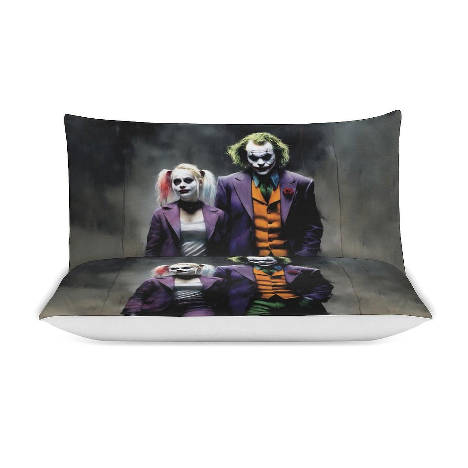 Joker Harley Quinn Bedding Sets Cute Bed Cover Anime Cartoon 3D Printed ...