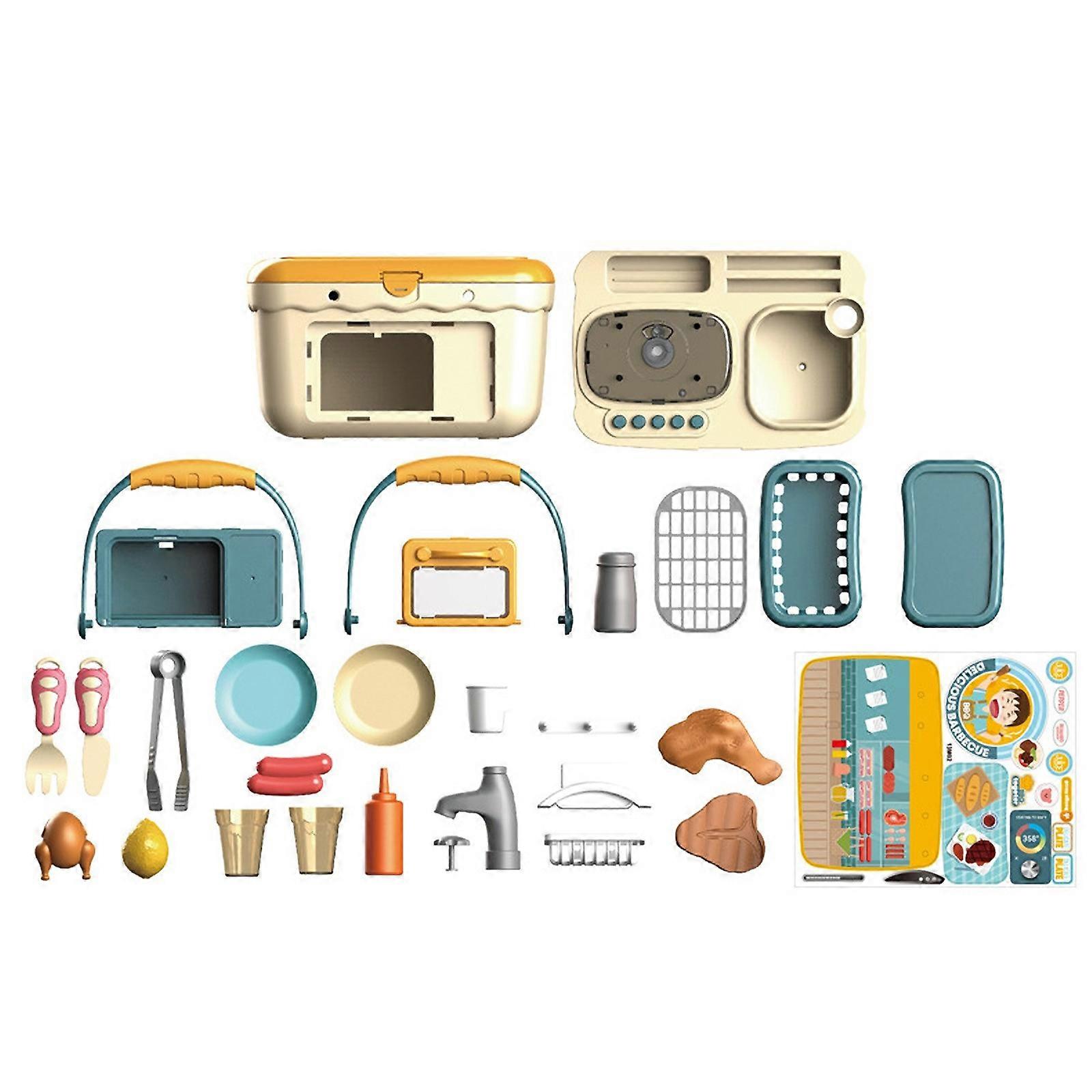 Play Kitchen Children's Family Toy Set Puzzle Cooking Kitchen Dressing ...