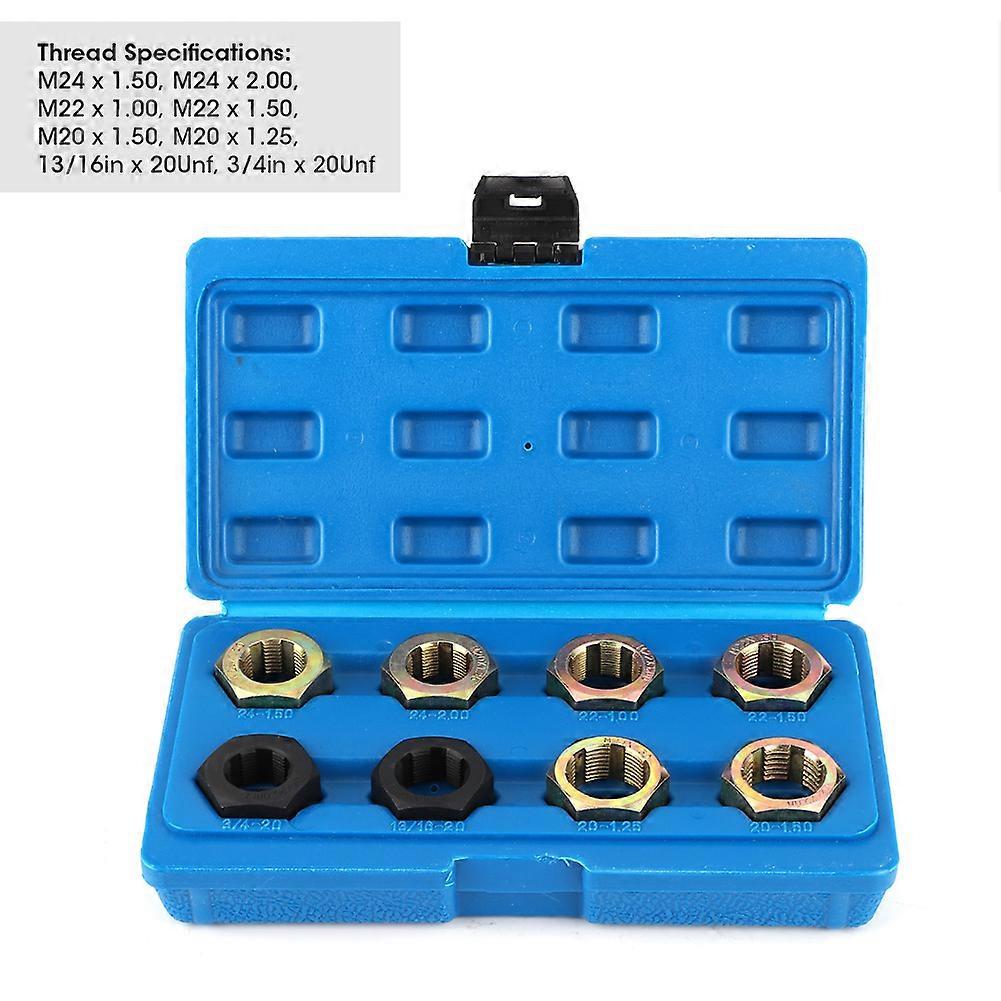 8pcs Universal Axle Spindle Fractional Set Thread Repair & Metric ...