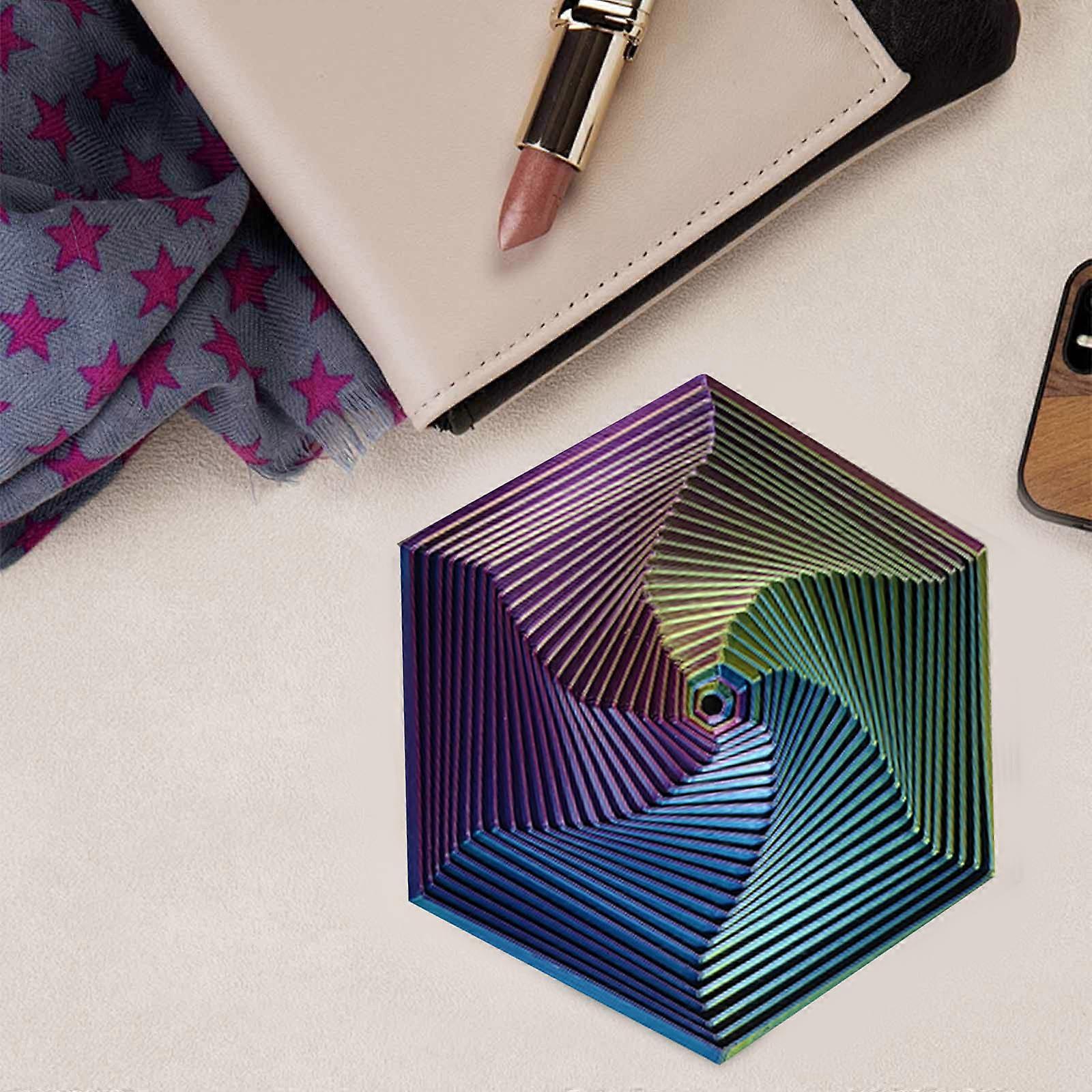 Fidget Hexagon Printed Hexagon Fidget Toy Printed Geometric Fidget ...