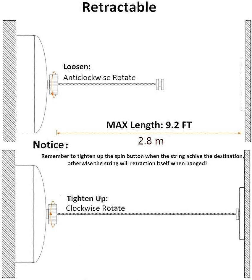 Retractable Washing Line SUS304 Stainless Steel Wash Line Clothes Dryer ...