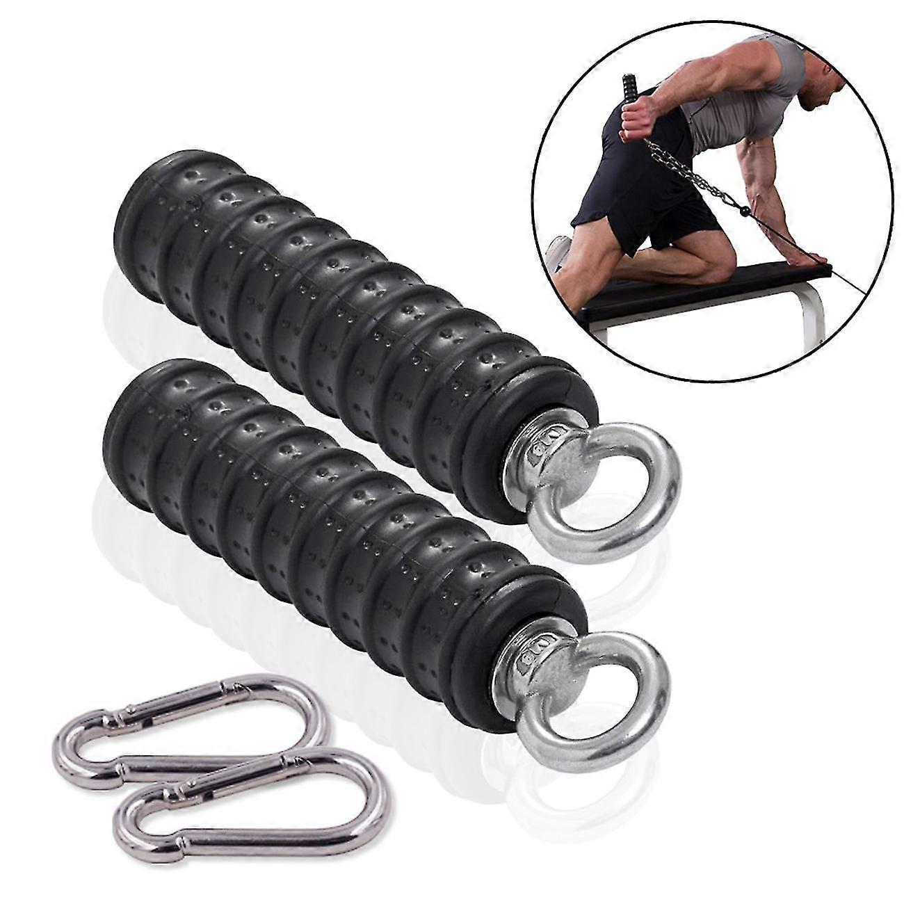 2pcs Push Down Single Gym Handle Triceps Strength Pull Up Hand Grips ...