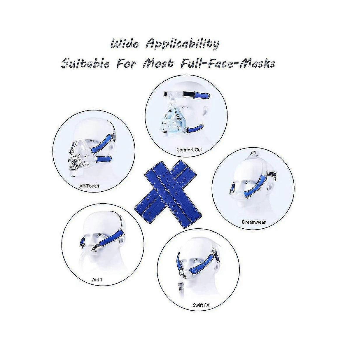 4 Packs For Cpap Mask Strap Covers, Face Cushion Cover For Cpap Strap ...