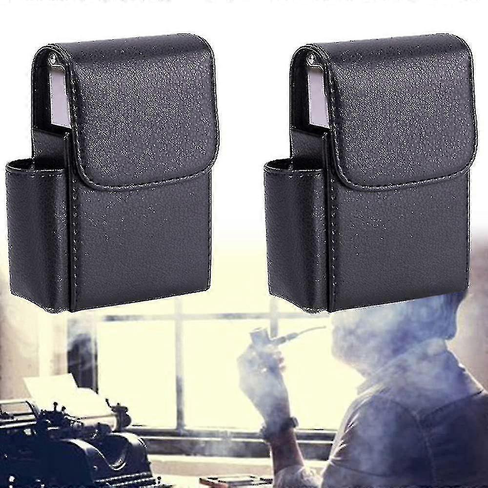 Cigarette Case With Pu Leather, Stainless Steel Bracket Cigarette ...
