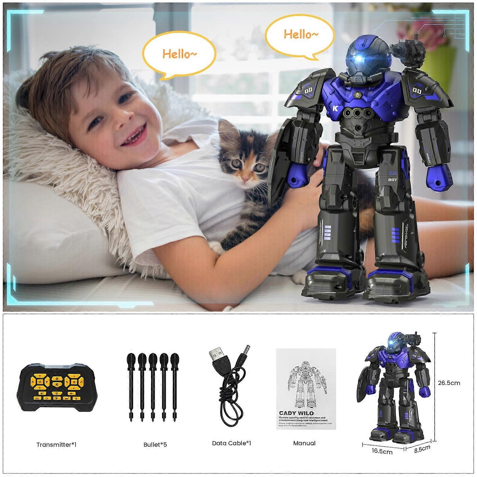 RC Robot Toys Rechargeable Smart Robot Toys with Remote Control Talking ...