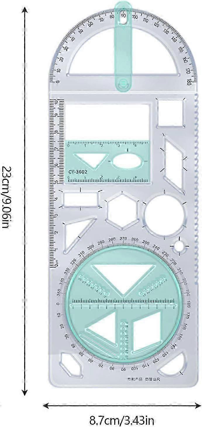 Geometric Ruler,Multifunctional Ruler, Creative Math Learning Aids ...