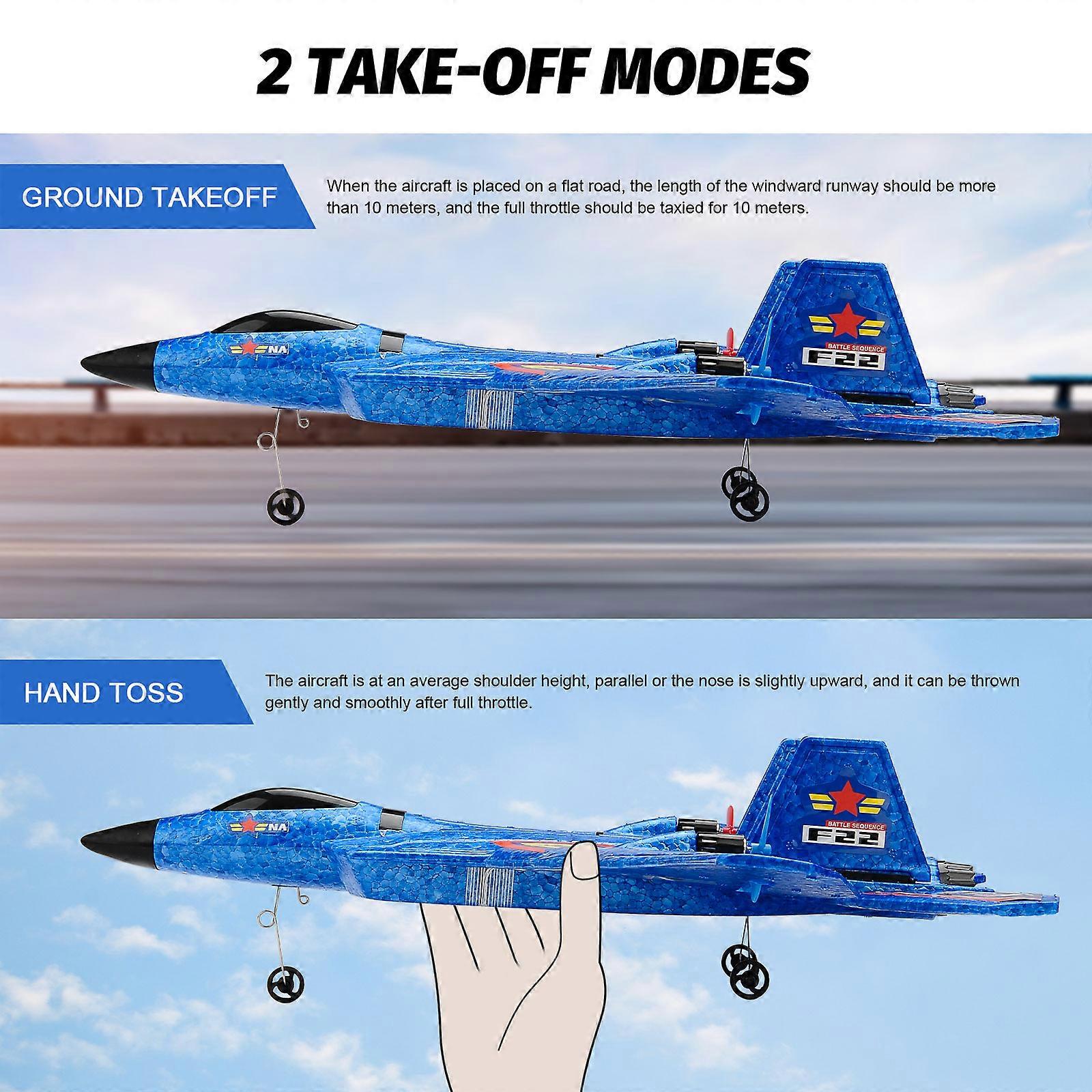 FREMEGO F22 RC Plane SU-27 Remote Control Fighter 2.4G RC Aircraft EPP ...