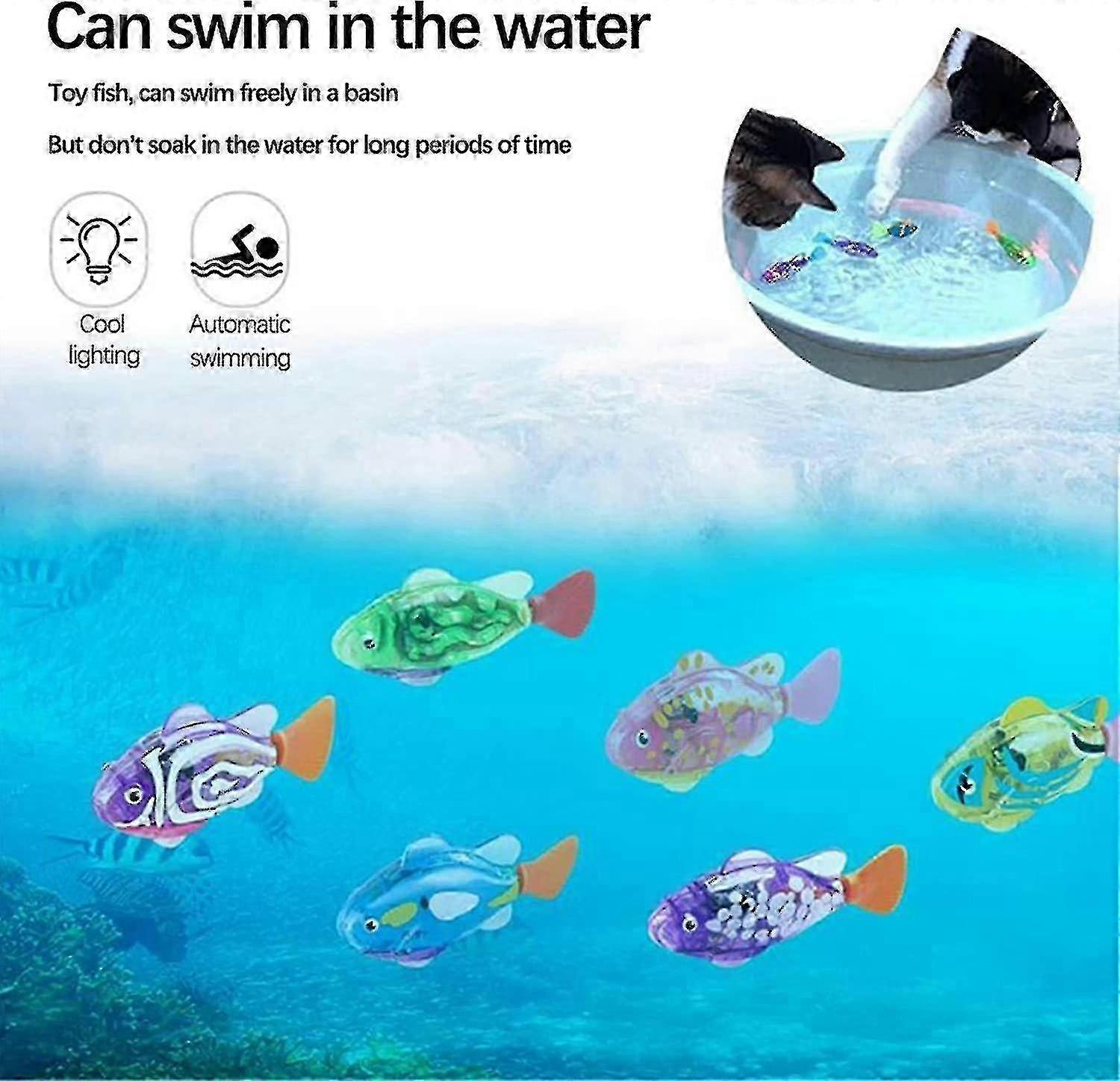 Robo Fish For Cats, Interactive Swimming Robot Fish Cat Toy For Indoor ...