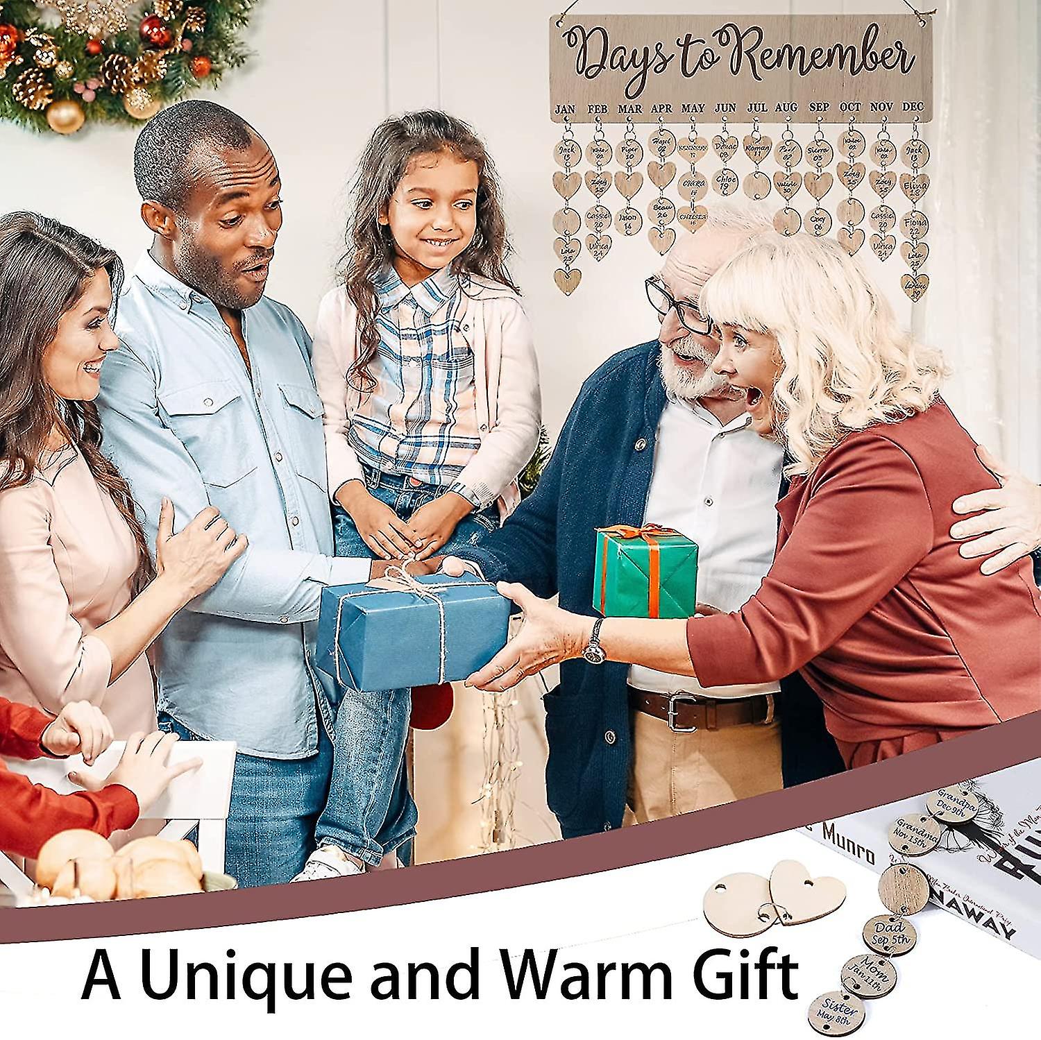 Family Birthday Board Wall Hanging, Birthday Reminder Calendar Signs ...