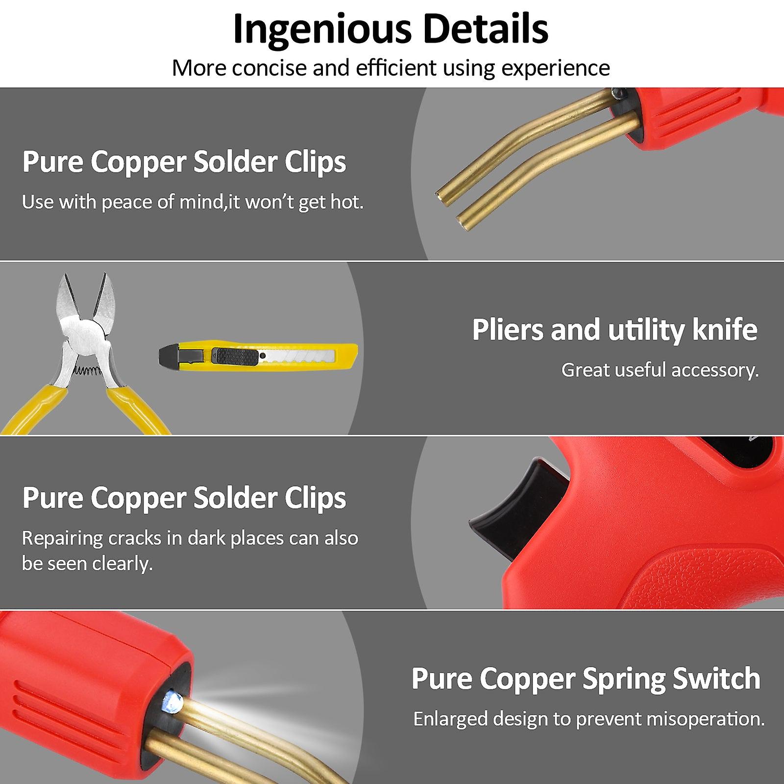 Handy Plastic Welding Gun 50w Welder Garage Tools Hot Staplers Machine ...