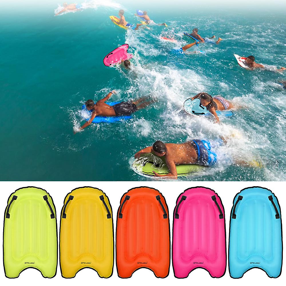 Inflatable Surfing Board with Handles Surfing Body Board Folding Beach ...