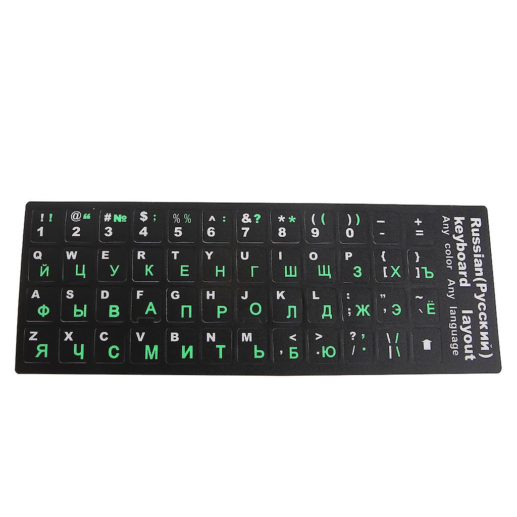 PVC Russian Letter Keyboard Cover Protector Stickers for 10-17 Desktop ...